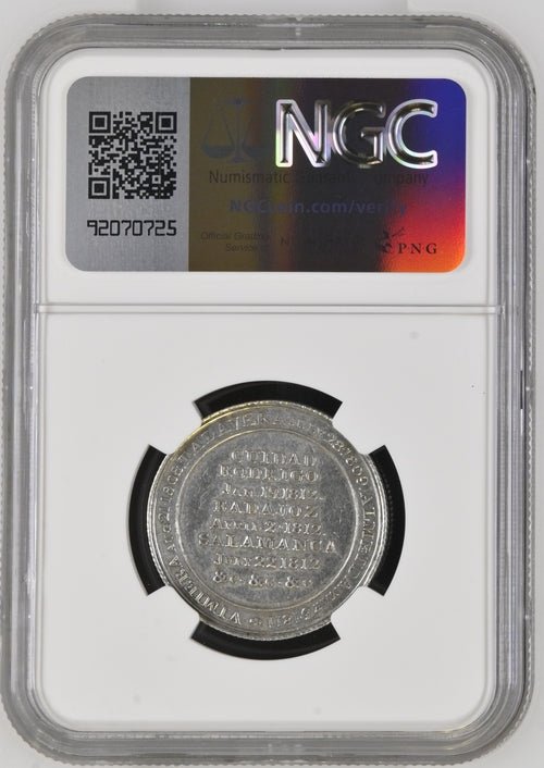 1812 CANADA WE-11A1 WELLINGTON SILVER TOKEN ( NGC ) UNC Details CLEANED NGC SILVER COINS ...