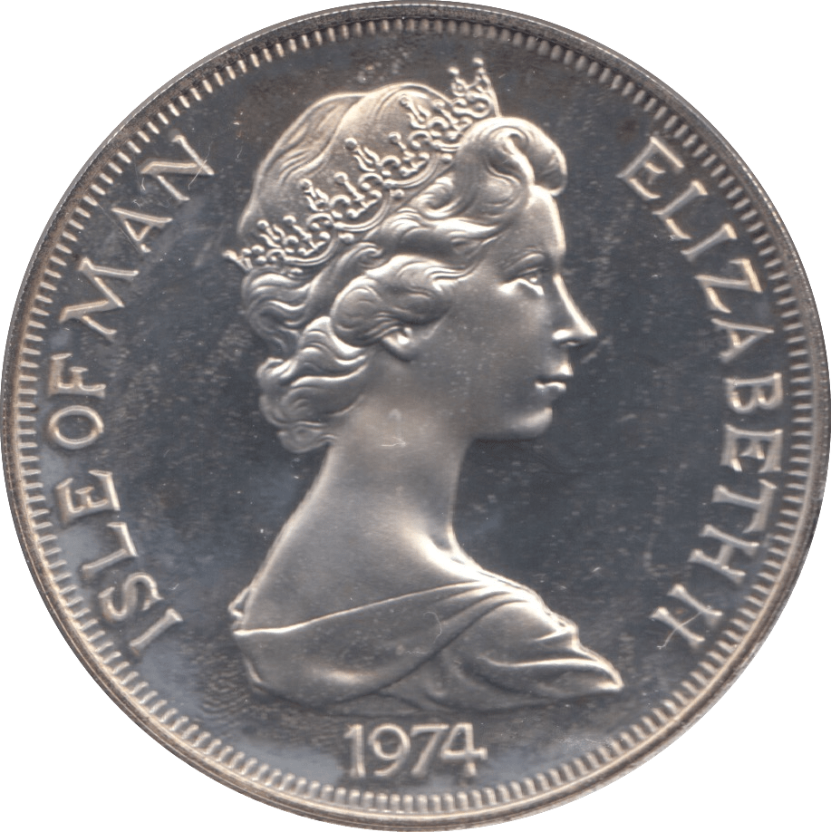 1974 SILVER PROOF CHURCHILL CENTENARY ISLE OF MAN CROWN SILVER WORLD COINS Cambridgeshire Coins ...