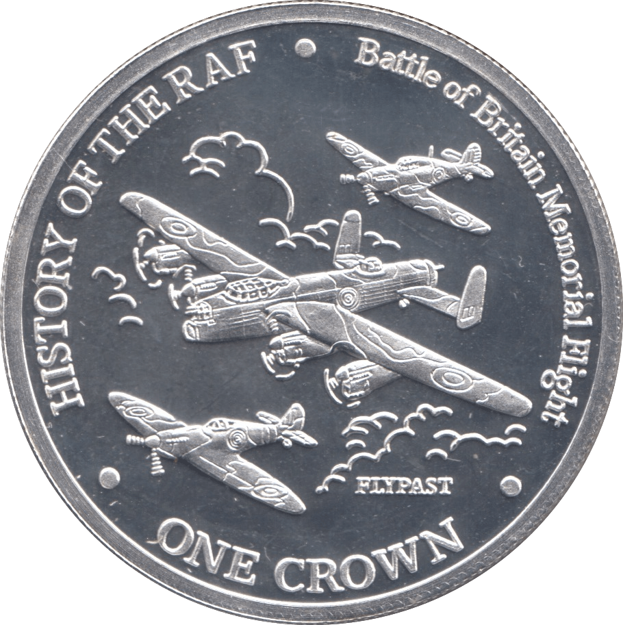2008 SILVER PROOF HISTORY OF THE RAF ONE CROWN GIBRALTAR SILVER WORLD COINS Cambridgeshire Coins ...