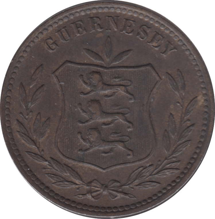 1902 GUERNSEY 8 DOUBLES WORLD COINS Cambridgeshire Coins – Cambridgeshire Coins