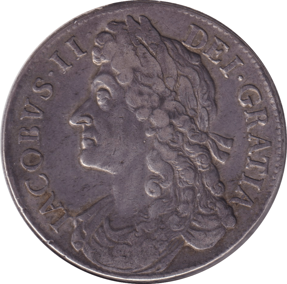 1686 CROWN ( GVF ) HALFCROWN Cambridgeshire Coins – Cambridgeshire Coins