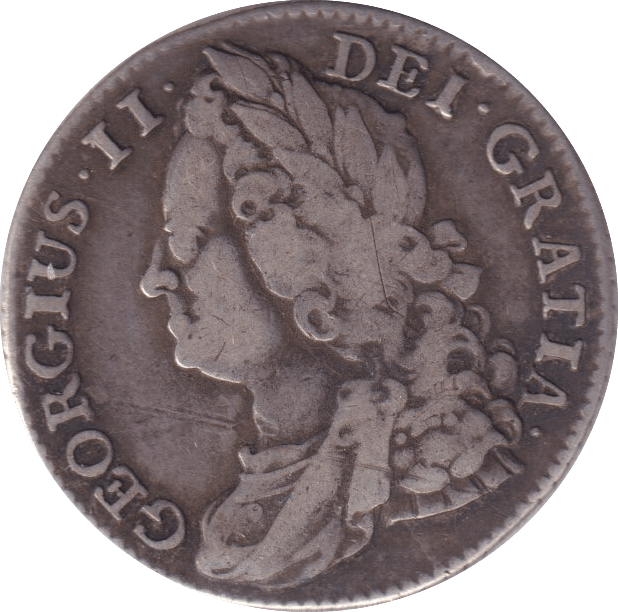 1743 SHILLING ( VF ) SHILLING Cambridgeshire Coins – Cambridgeshire Coins