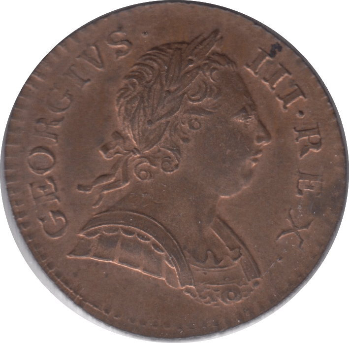 1773 HALFPENNY ( UNC ) Farthing Cambridgeshire Coins – Cambridgeshire Coins