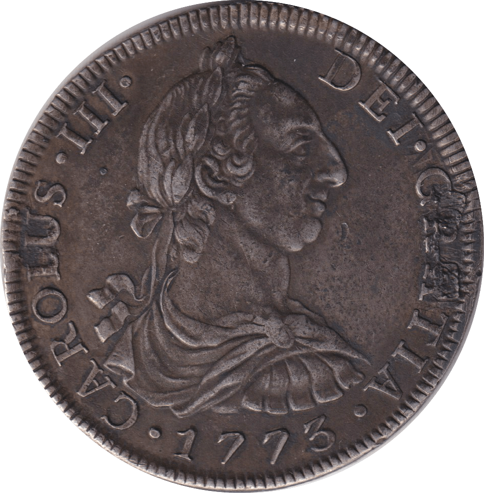 1773 SILVER 8 REALES MEXICO SPANISH COLONY – Cambridgeshire Coins