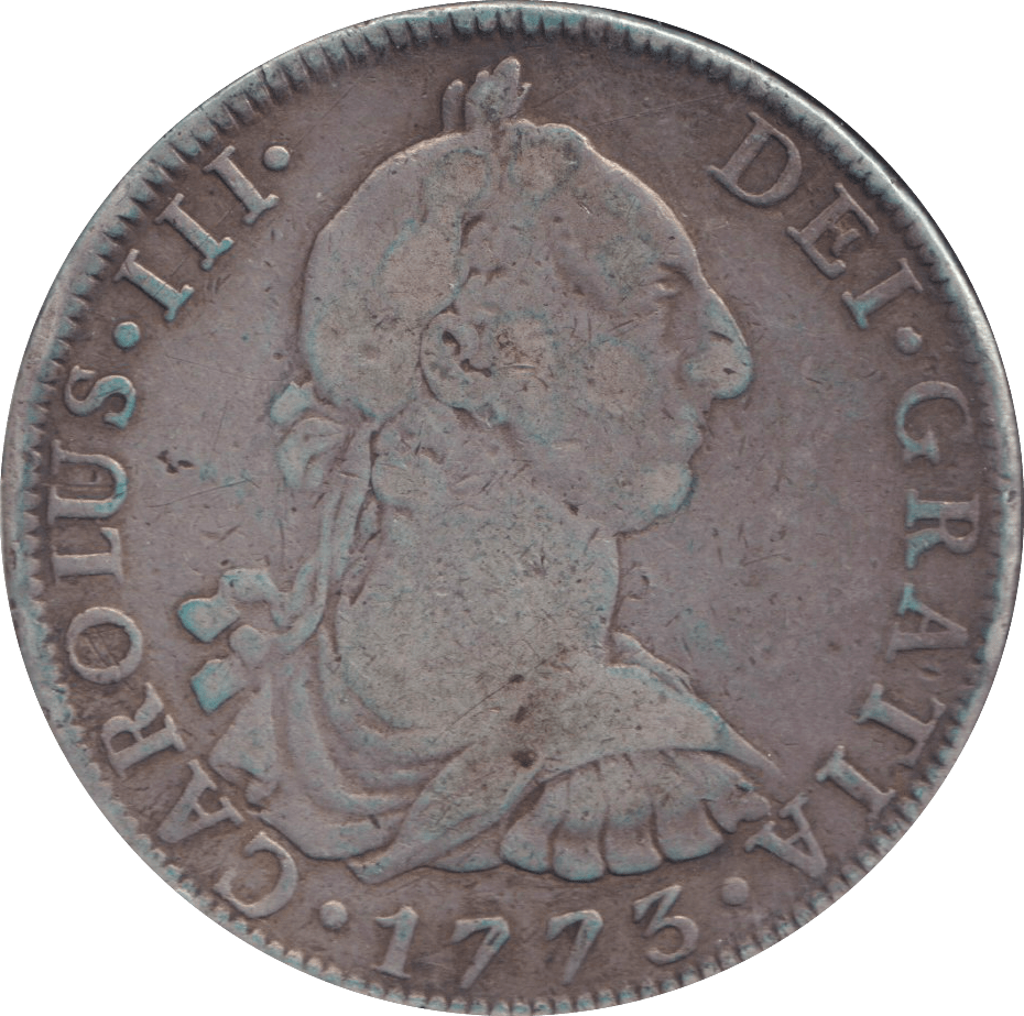 1773 SILVER 8 REALES MEXICO SPANISH COLONY – Cambridgeshire Coins