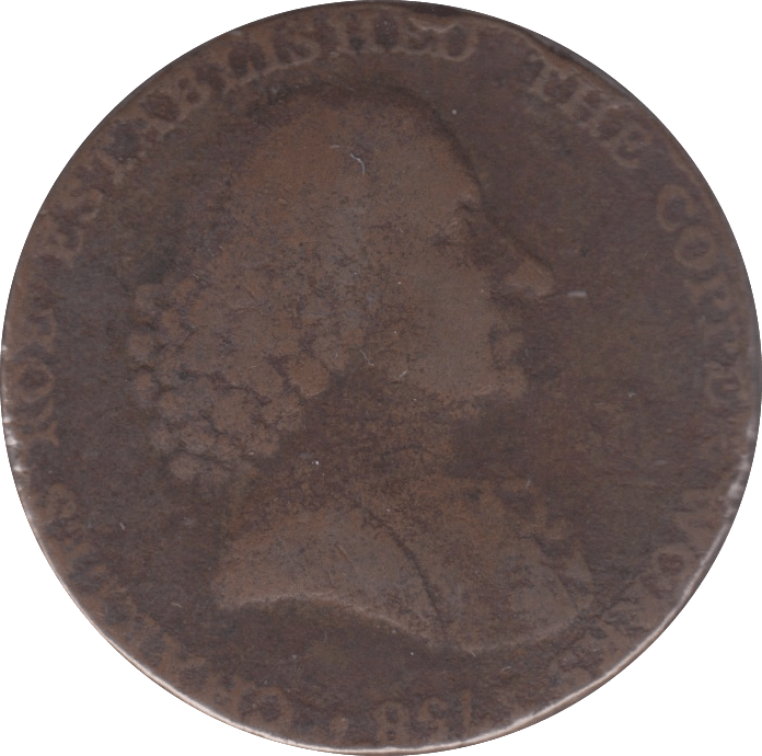 1790 HALF PENNY TOKEN MACCLESFIELD HALFPENNY TOKENS Cambridgeshire ...