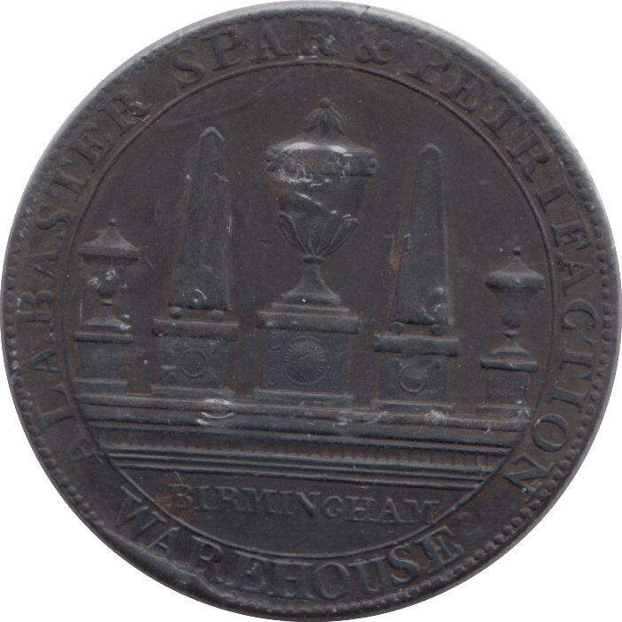 1794 HALFPENNY BIRMINGHAM TOKEN HALFPENNY TOKENS Cambridgeshire Coins ...