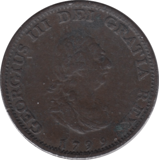 1799 FARTHING ( VF ) Farthing Cambridgeshire Coins – Cambridgeshire Coins