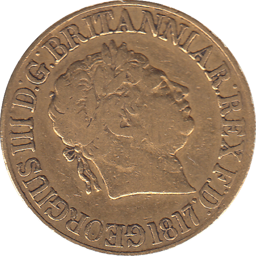 1817 GOLD SOVEREIGN ( GF ) SOVEREIGN Cambridgeshire Coins ...