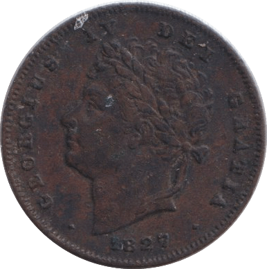 1827 ONE THIRD FARTHING ( VF ) ONE THIRD FARTHING Cambridgeshire Coins ...
