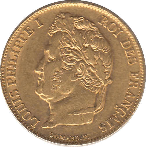 1840 GOLD 20 FRANCS FRANCE GOLD WORLD COINS Cambridgeshire Coins ...