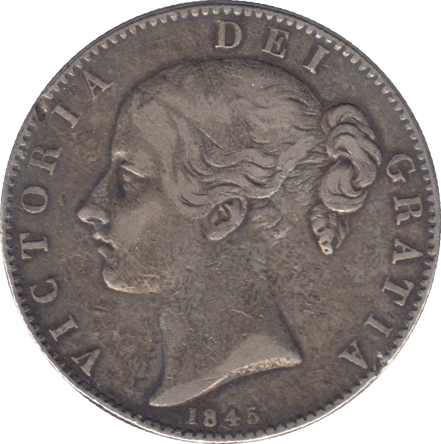 1845 CROWN ( VF ) VIII STAR STOP CROWN Cambridgeshire Coins ...