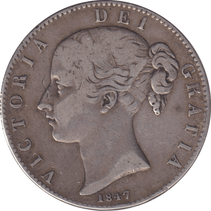 1847 CROWN ( GF ) CROWN Cambridgeshire Coins – Cambridgeshire Coins