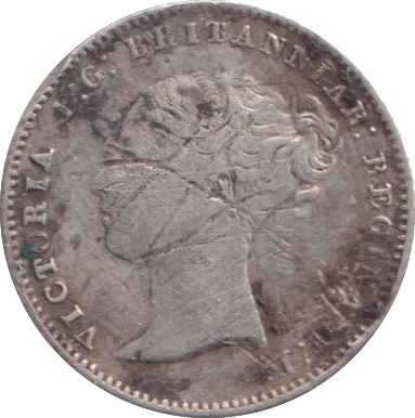 1848 FOURPENCE ( VF ) FOURPENCE Cambridgeshire Coins – Cambridgeshire Coins