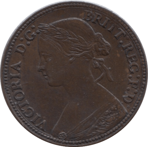 1860 FARTHING ( EF ) Farthing Cambridgeshire Coins – Cambridgeshire Coins