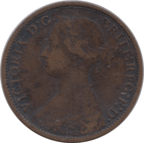 1862 FARTHING ( FINE ) Farthing Cambridgeshire Coins – Cambridgeshire Coins
