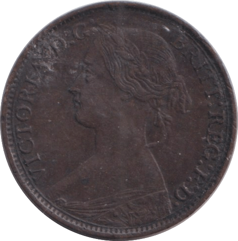 1862 FARTHING ( GVF ) – Cambridgeshire Coins