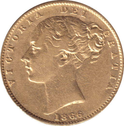 1866 GOLD SOVEREIGN ( GVF ) DIE 55 SOVEREIGN Cambridgeshire Coins ...