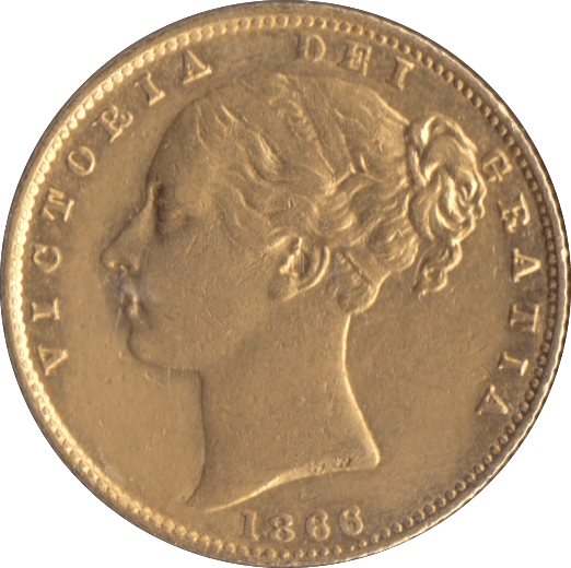 1866 GOLD SOVEREIGN ( GVF ) DIE 70 SOVEREIGN Cambridgeshire Coins ...