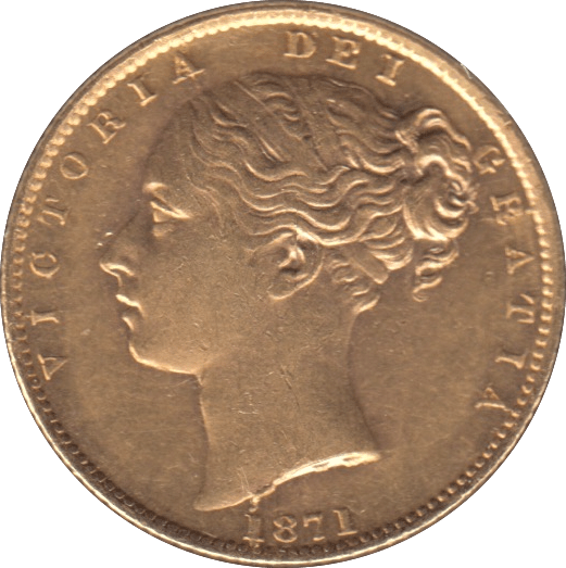 1871 GOLD SOVEREIGN ( EF ) DIE 47 SOVEREIGN Cambridgeshire Coins ...