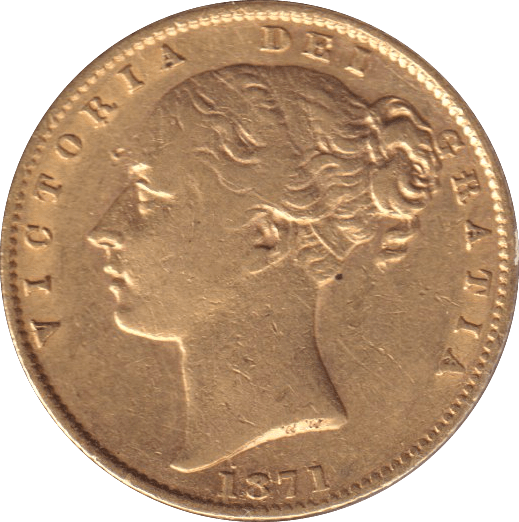 1871 GOLD SOVEREIGN ( VF ) S SOVEREIGN Cambridgeshire Coins ...