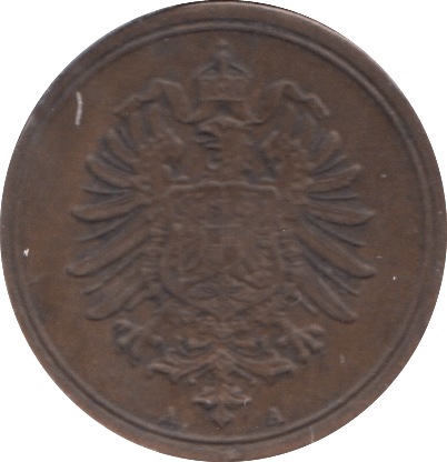 1875 GERMANY ONE PFENNIG WORLD COINS Cambridgeshire Coins ...