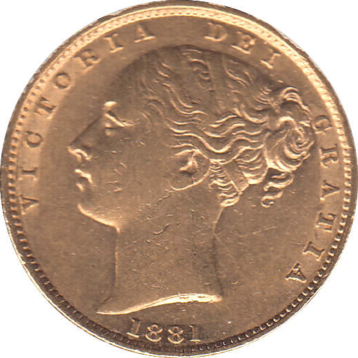 1881 GOLD SOVEREIGN SYDNEY MINT ( AUNC ) – Cambridgeshire Coins
