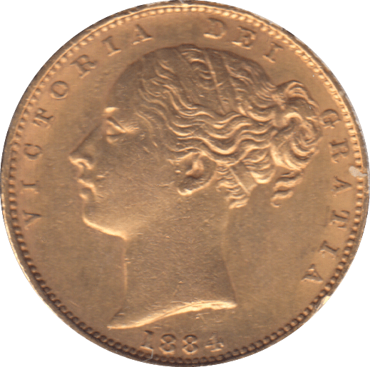 1884 GOLD SOVEREIGN ( AUNC ) MELBOURNE MINT – Cambridgeshire Coins