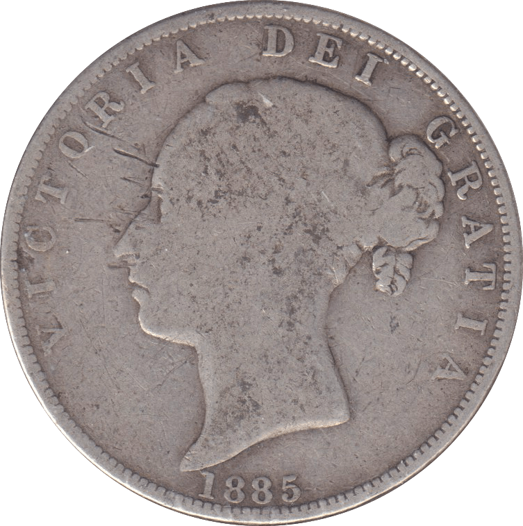 1885 HALFCROWN ( NF ) 1 – Cambridgeshire Coins
