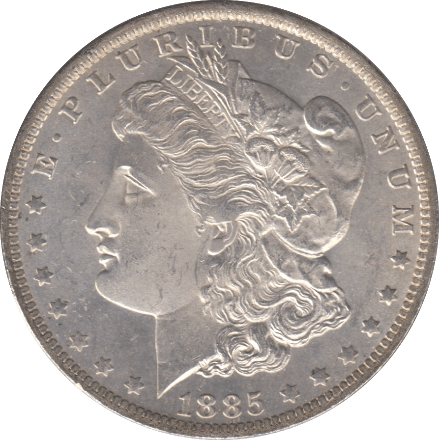 1885 MORGAN DOLLAR USA NEW ORLEANS MINT SILVER WORLD COINS ...