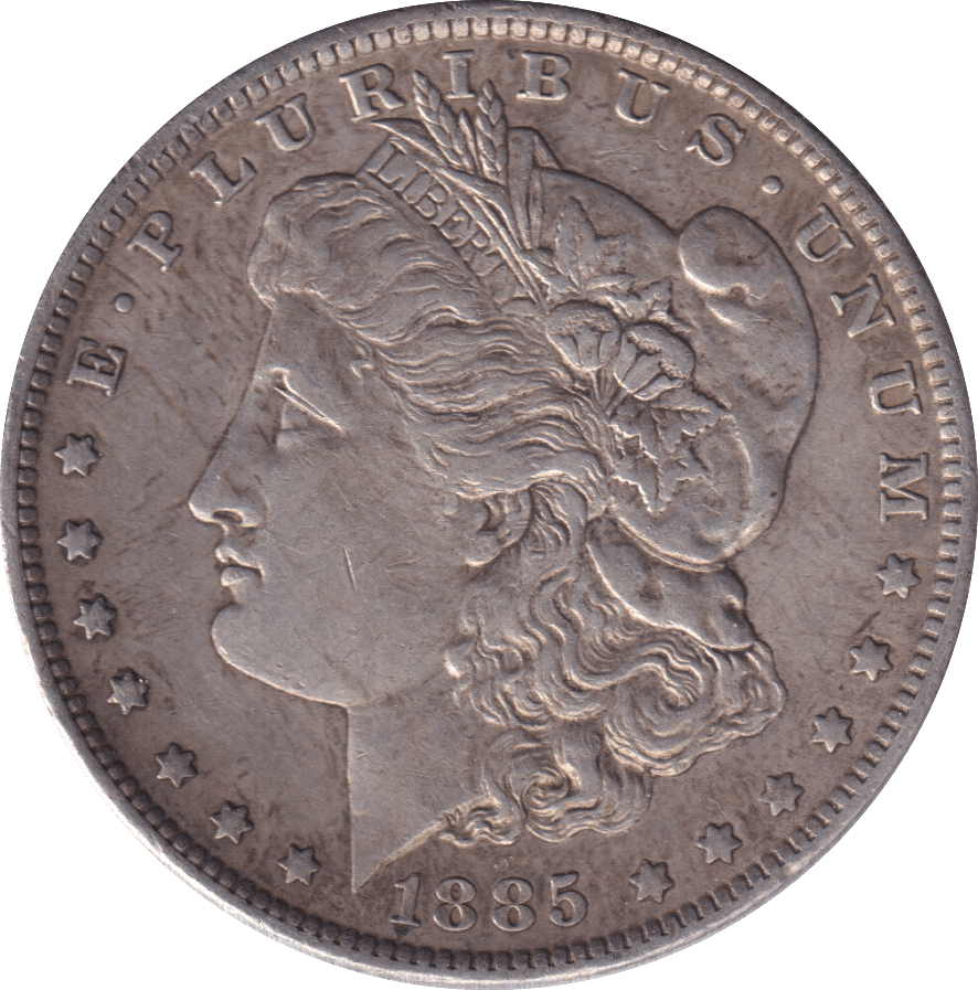 1885 SILVER DOLLAR USA NEW ORLEANS MINT SILVER WORLD COINS ...