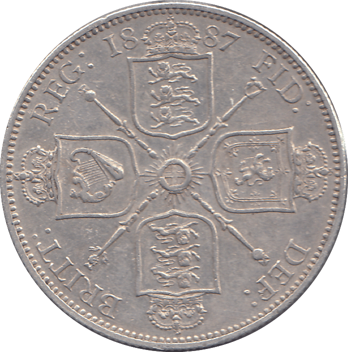 1887 FLORIN ( GVF ) – Cambridgeshire Coins