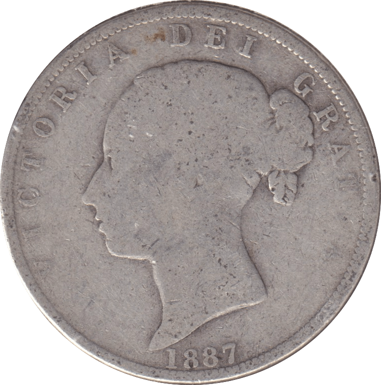 1887 HALFCROWN ( NF ) 1 – Cambridgeshire Coins