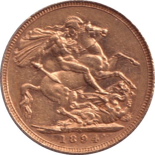 1894 GOLD SOVEREIGN ( EF ) 5 Sovereign Cambridgeshire Coins ...
