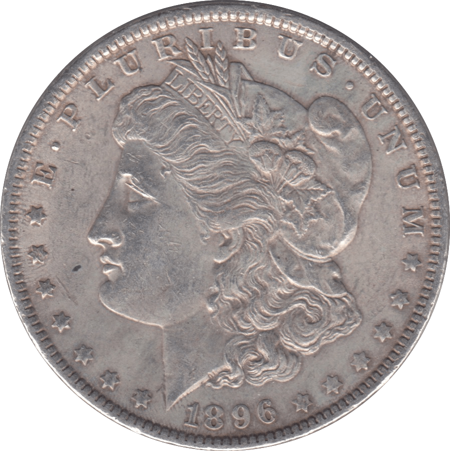 1896 SILVER MORGAN DOLLAR PHILADELPHIA MINT SILVER WORLD COINS ...