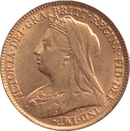 1897 GOLD HALF SOVEREIGN ( AUNC ) HALF SOVEREIGN Cambridgeshire Coins ...