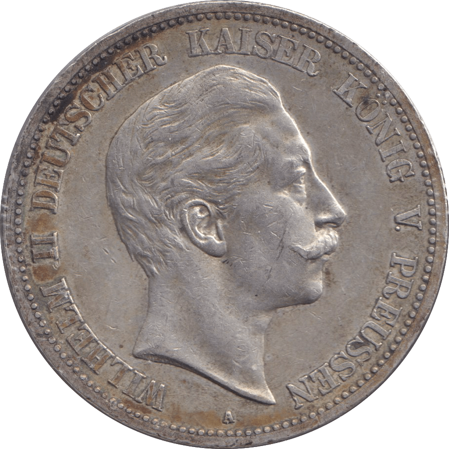 1899 FIVE MARK BERLIN A SILVER WORLD COINS Cambridgeshire Coins ...