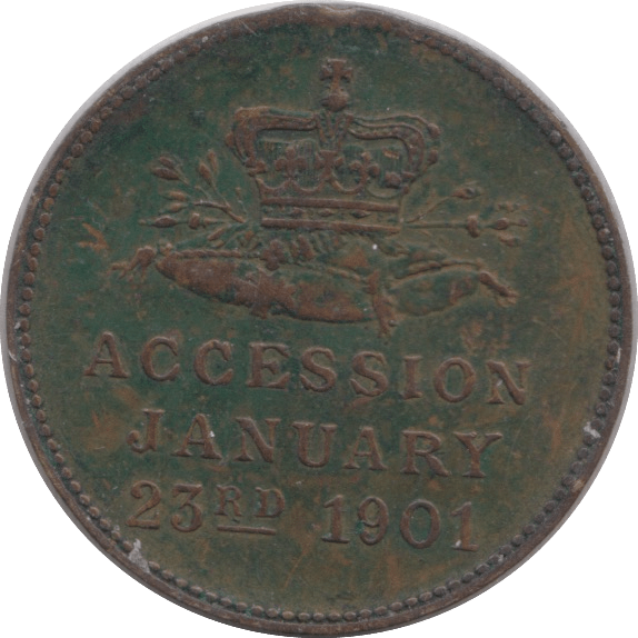 1901 KING EDWARD VII ACCESSION MEDALLION MEDALS & MEDALLIONS ...