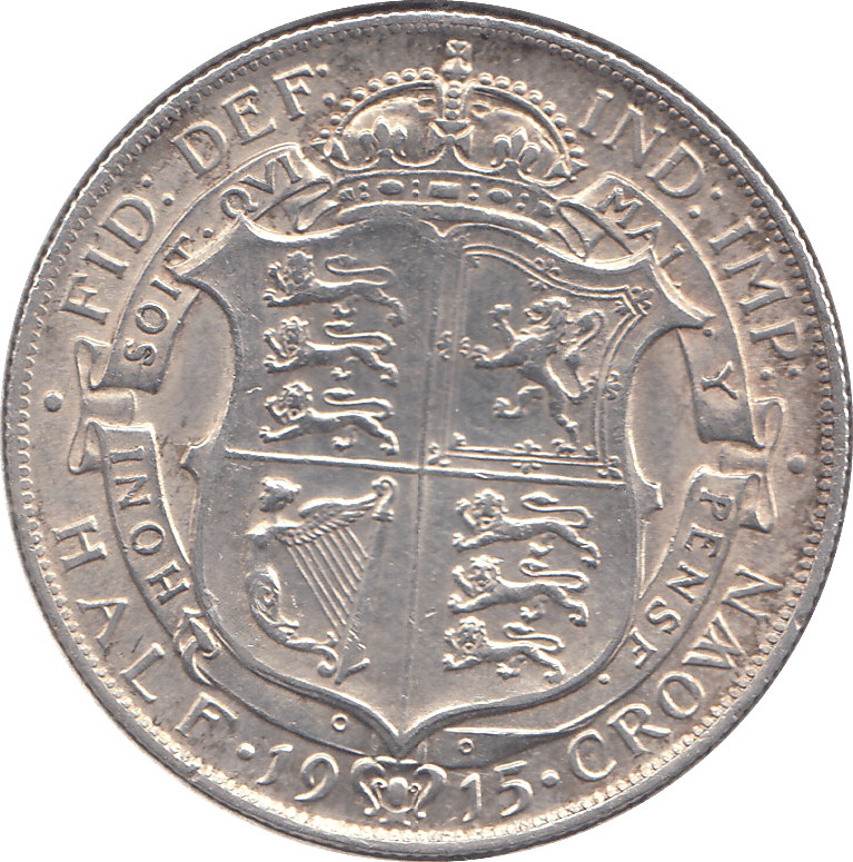 1915 HALFCROWN ( EF ) – Cambridgeshire Coins