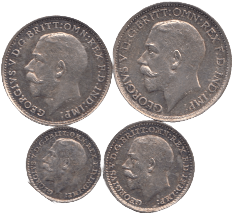 1917 MAUNDY SET GEORGE V Maundy Set Cambridgeshire Coins ...