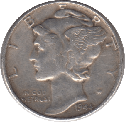 1944 SILVER DIME USA SILVER WORLD COINS Cambridgeshire Coins ...