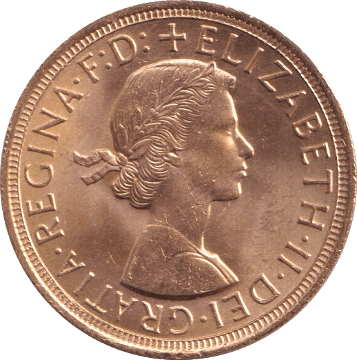 1957 GOLD SOVEREIGN ( UNC ) 1 SOVEREIGN Cambridgeshire Coins ...