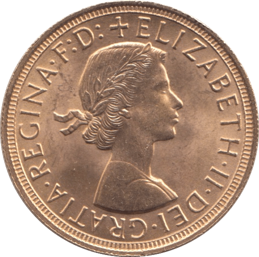 1957 GOLD SOVEREIGN ( UNC ) Sovereign Cambridgeshire Coins ...