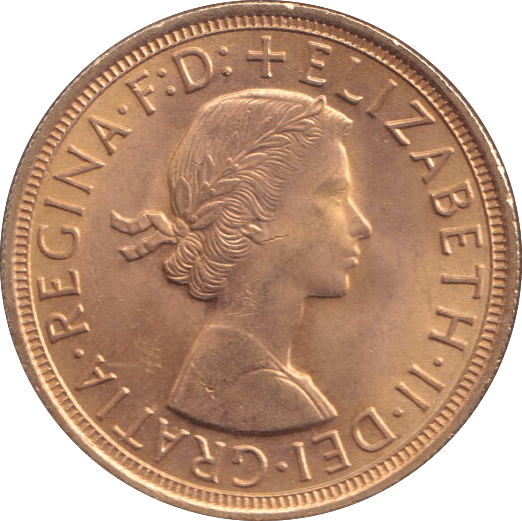 1957 GOLD SOVEREIGN ( UNC ) SOVEREIGN Cambridgeshire Coins ...