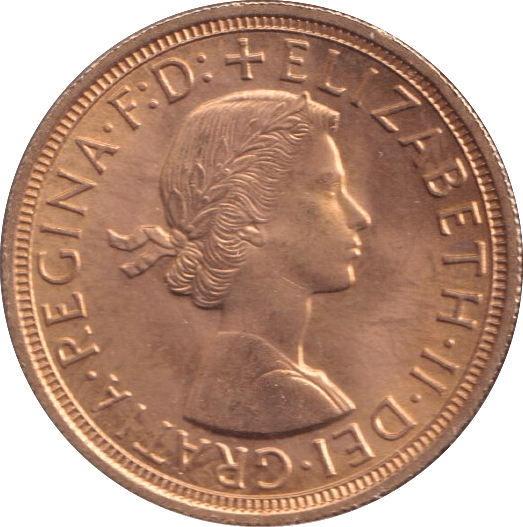 1957 GOLD SOVEREIGN ( UNC ) SOVEREIGN Cambridgeshire Coins ...