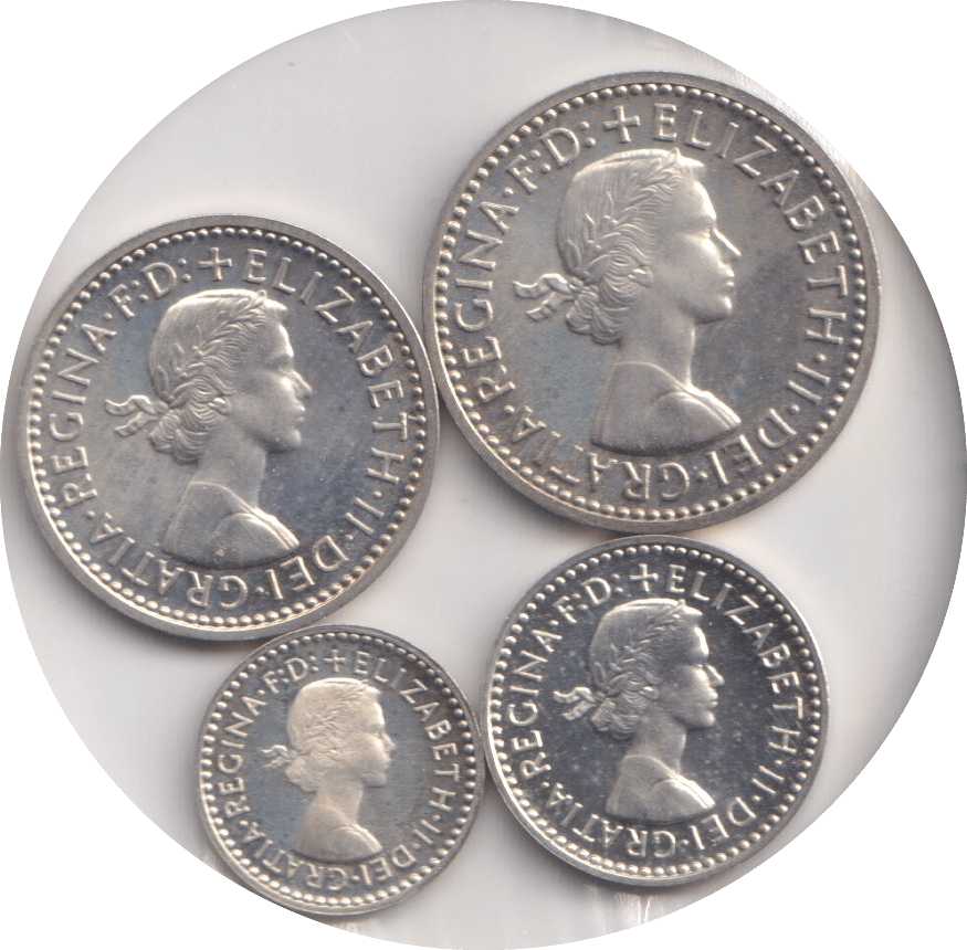 1957 MAUNDY SET Maundy Set Cambridgeshire Coins – Cambridgeshire Coins