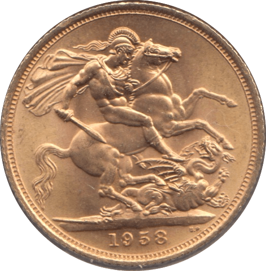 1958 GOLD SOVEREIGN ( UNC ) 1 Sovereign Cambridgeshire Coins ...