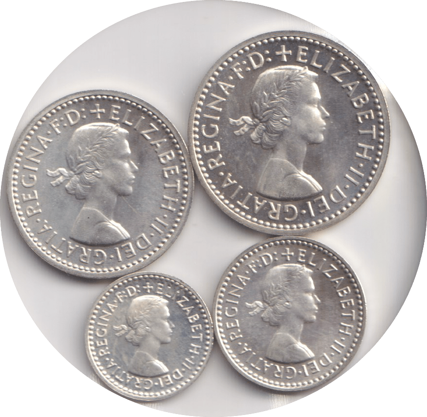 1962 MAUNDY SET Maundy Set Cambridgeshire Coins – Cambridgeshire Coins