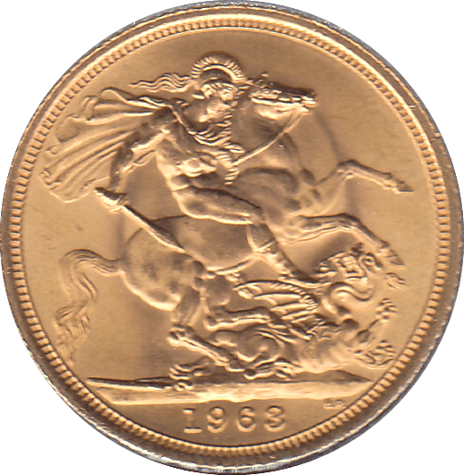 1963 GOLD SOVEREIGN ( UNC ) Sovereign Cambridgeshire Coins ...