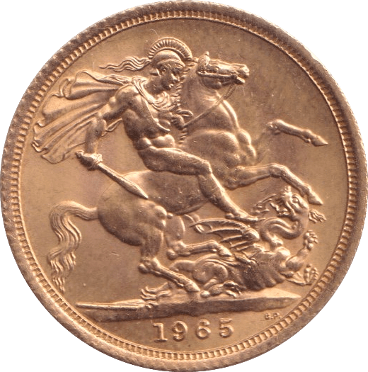 1965 GOLD SOVEREIGN ( AUNC ) SOVEREIGN Cambridgeshire Coins ...